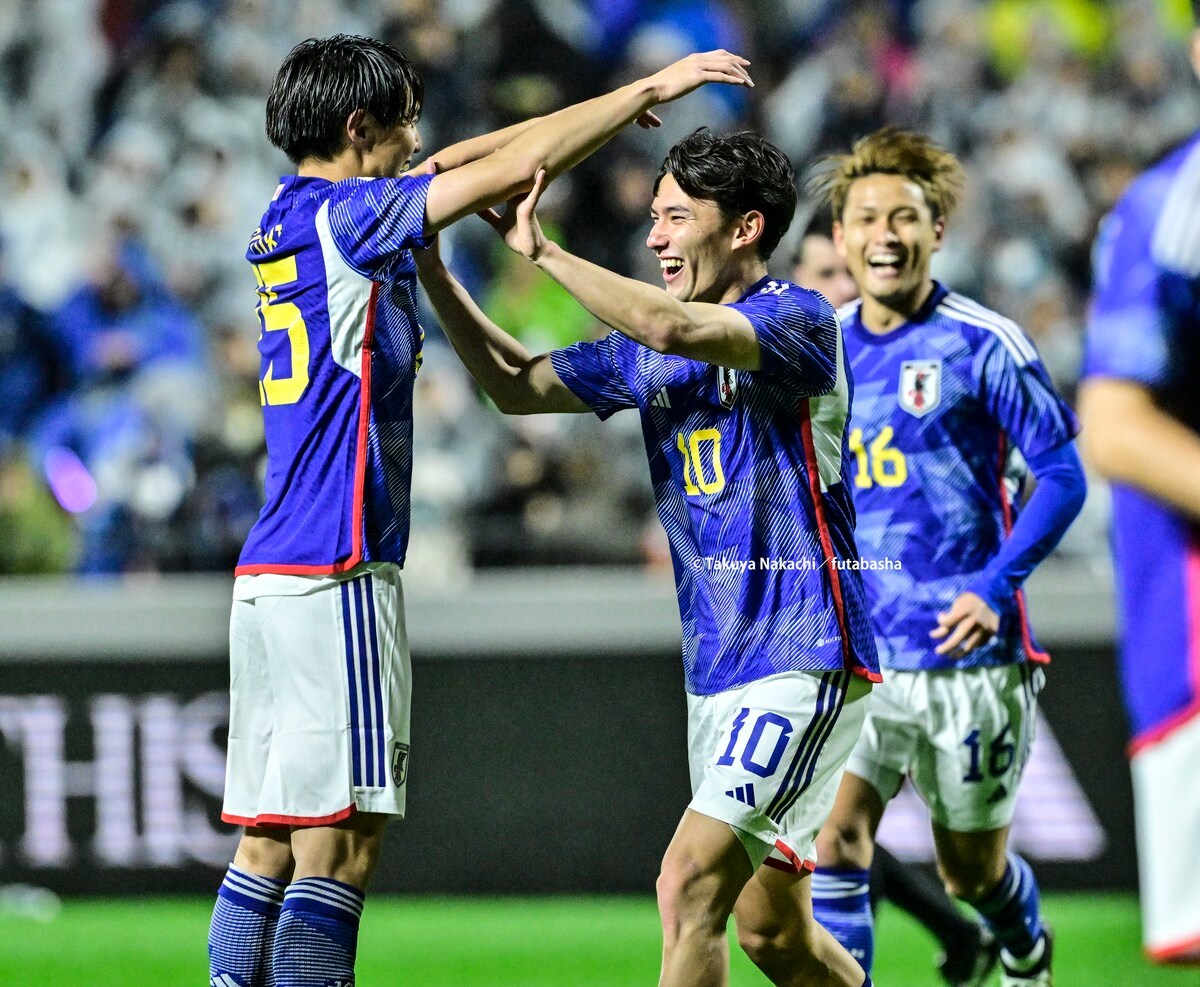 豪雨の中で大岩ジャパンが2－0快勝！ 荒木遼太郎らが先発でアピール【photoギャラリー】U23日本代表ーU23ウクライナ代表 | 概要 | 日本代表 | ニュース | サッカー批評Web